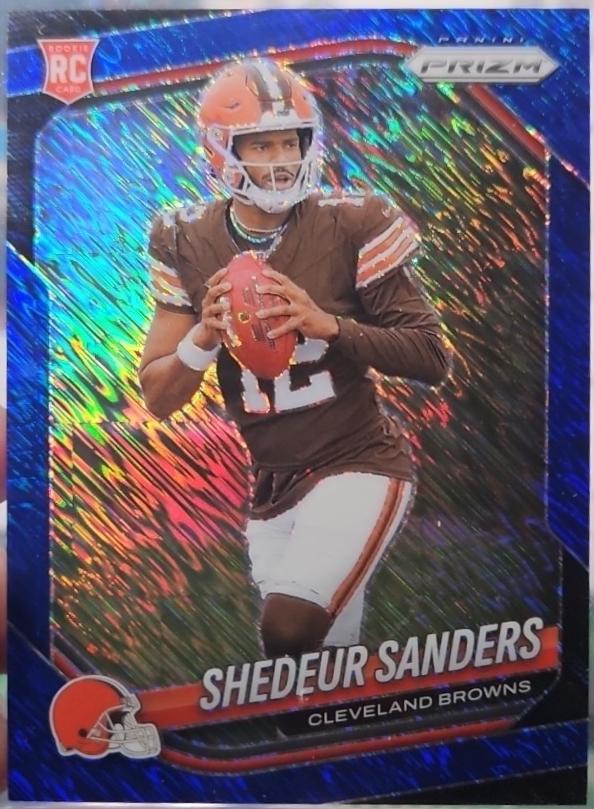 Shedeur Sanders [Blue Shimmer] #302 Prices | 2025 Panini Prizm ...