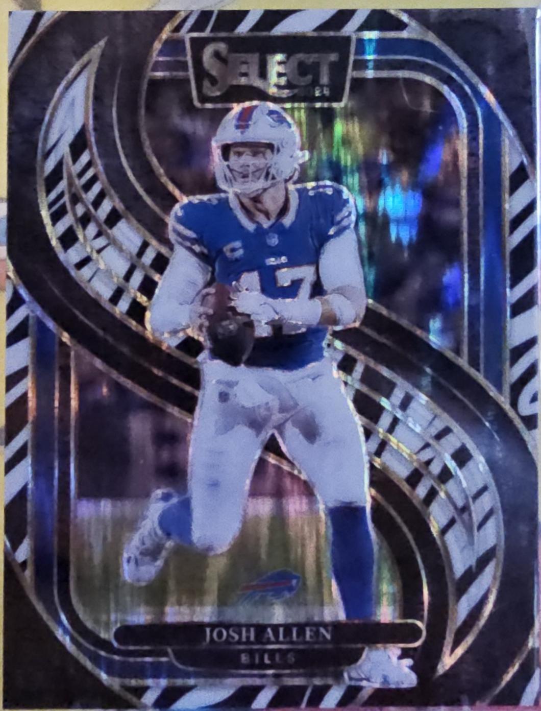 Josh Allen [Zebra Prizm] #122 Prices | 2024 Panini Select | Football Cards