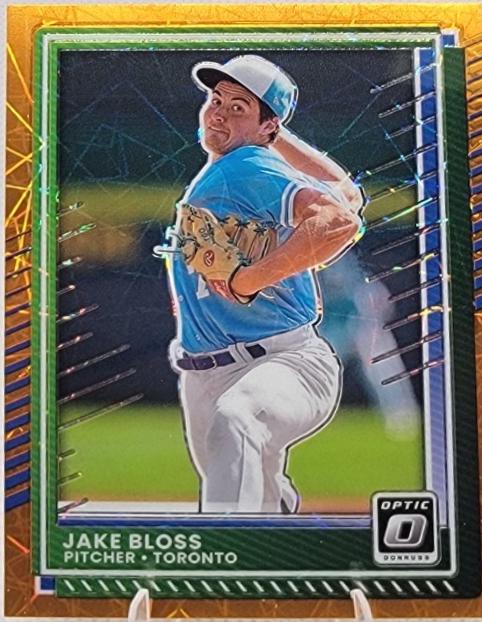 Jake Bloss [Orange Velocity Optic] #96 Prices | 2025 Panini Donruss ...