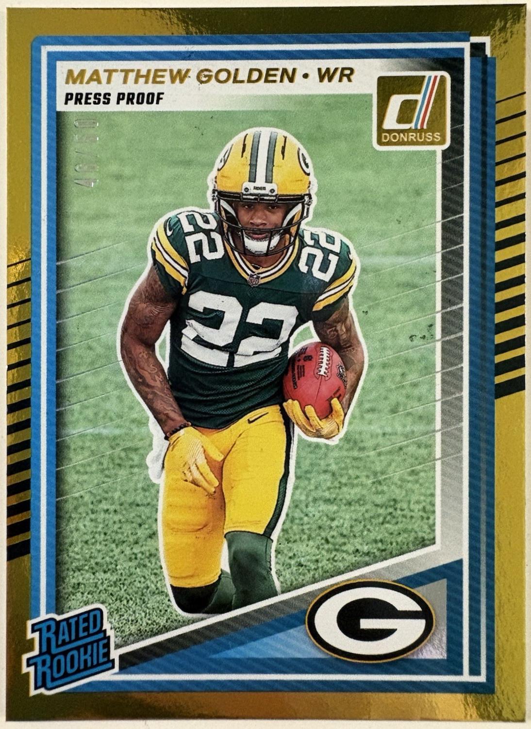 Matthew Golden [Press Proof Gold] #311 Prices | 2025 Panini Donruss ...