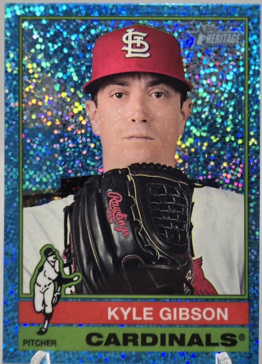 Kyle Gibson [Light Blue Sparkle Variation] #141 Prices | 2025 Topps Heritage | Baseball Cards