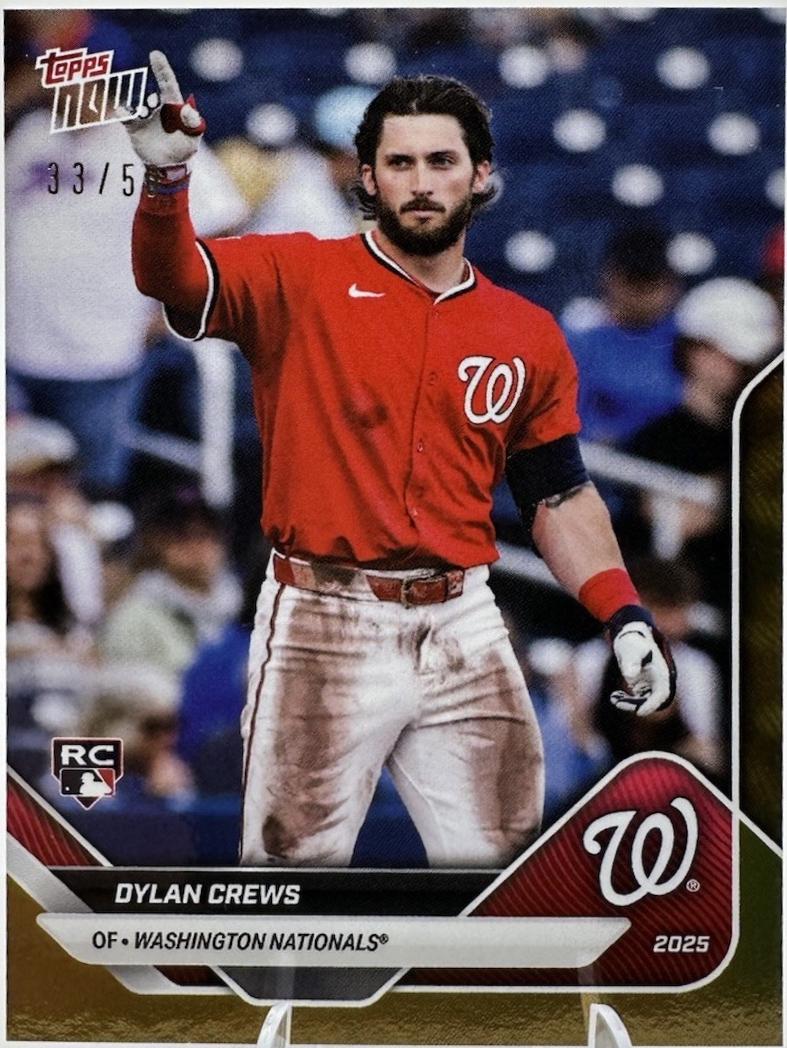 Dylan Crews [Gold Foil] #OD-197 Prices | 2025 Topps Now Road To Opening ...