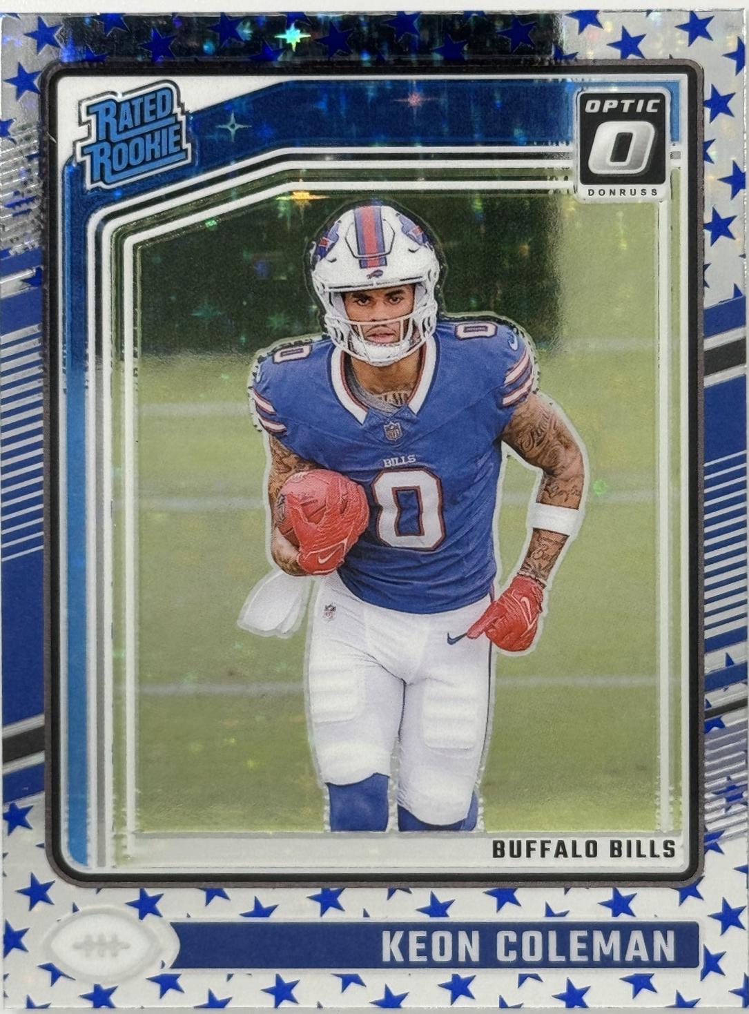 Keon Coleman [Autograph Purple Stars] #263 Prices | 2024 Panini Donruss ...