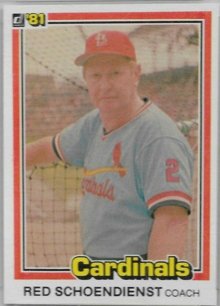 Red Schoendienst #431 Prices | 1981 Donruss | Baseball Cards
