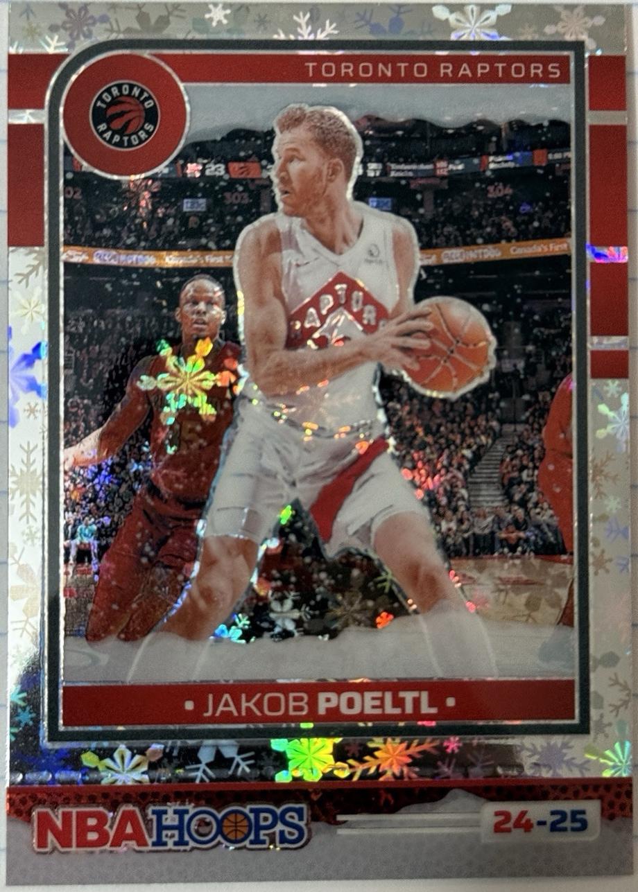 Jakob Poeltl [Winter Prizm Premium] #185 Prices | 2024 Panini NBA Hoops ...