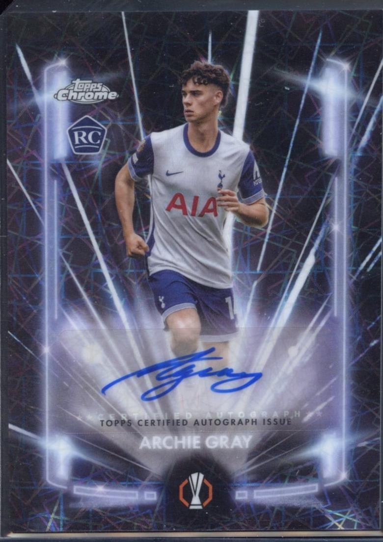 Archie Gray #BLA-GR Prices | 2024 Topps Chrome UEFA Black Lazer ...