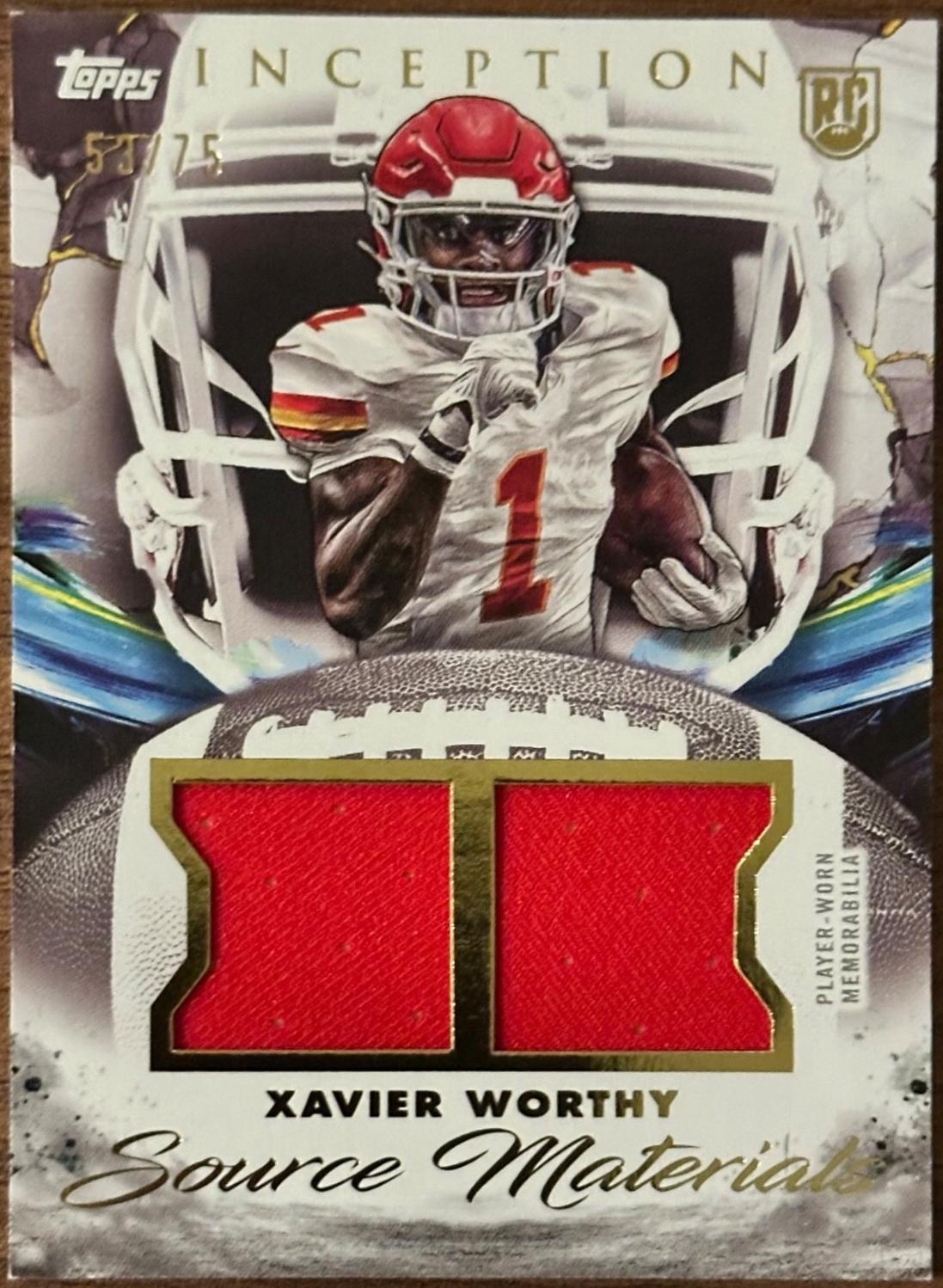 Xavier Worthy [Purple] #SM-XW Prices | 2024 Topps Inception Source ...