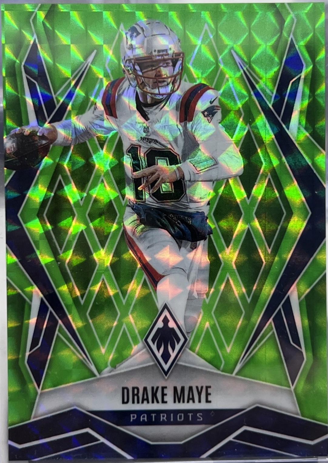 Drake Maye [Lime Green Pyramids] #111 Prices | 2025 Panini Phoenix ...