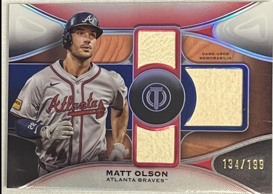 Matt Olson #TTR-MO Prices | 2025 Topps Tribute Triple Relic | Baseball ...