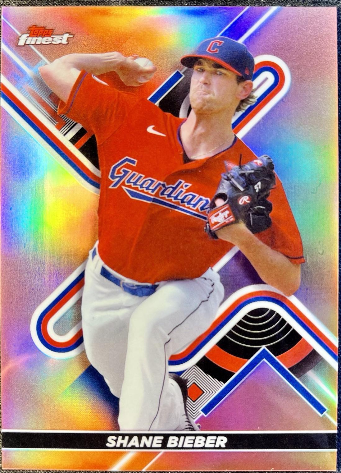 Shane Bieber [Rose Gold] #49 Prices | 2022 Topps Finest | Baseball Cards