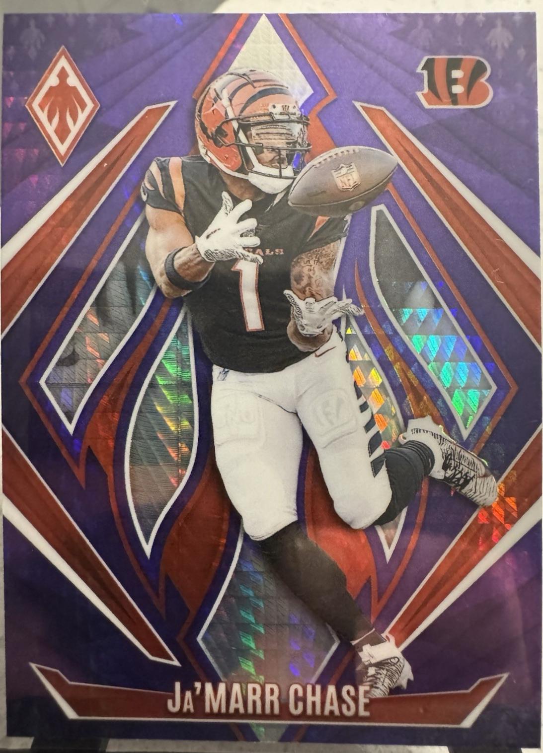 Ja'Marr Chase [Purple Hyper] #72 Prices | 2024 Panini Phoenix ...