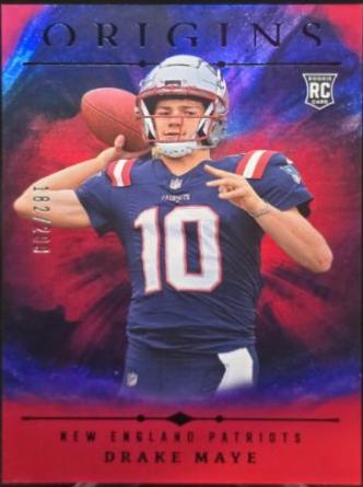 Drake Maye [Holo Red] #145 Prices | 2024 Panini Origins | Football Cards