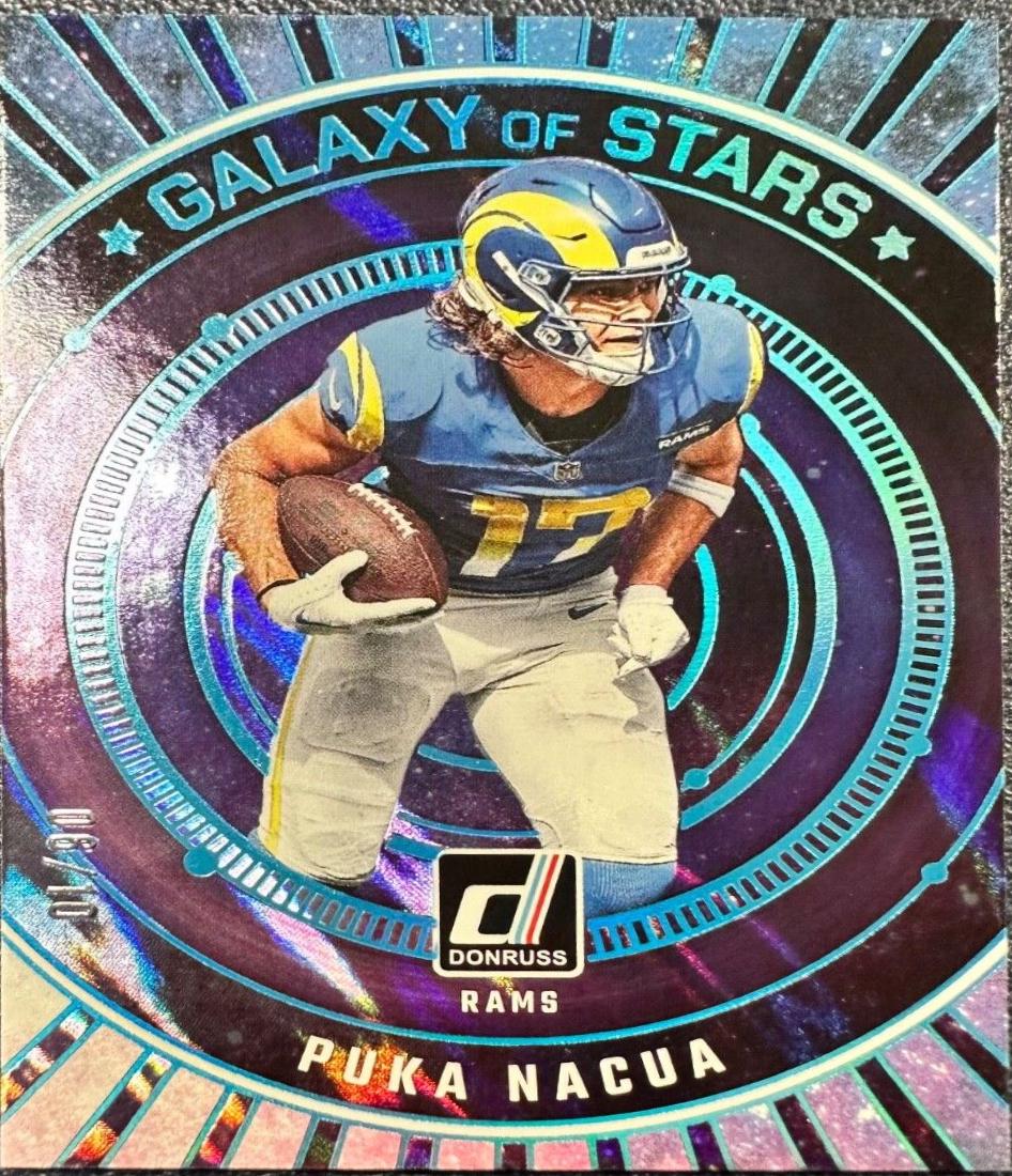 Puka Nacua [Lava] #GOS-LAR Prices | 2024 Panini Donruss Galaxy of Stars ...
