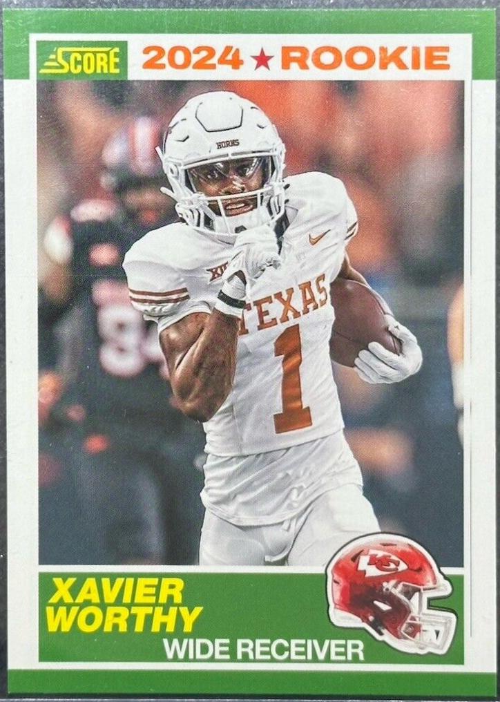 Xavier Worthy [Orange] #1 Prices | 2024 Panini Score 35th Anniversary ...