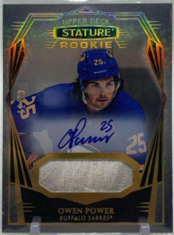 Owen Power [Design Variant Autograph Patch] #104 Prices | 2022 Upper ...