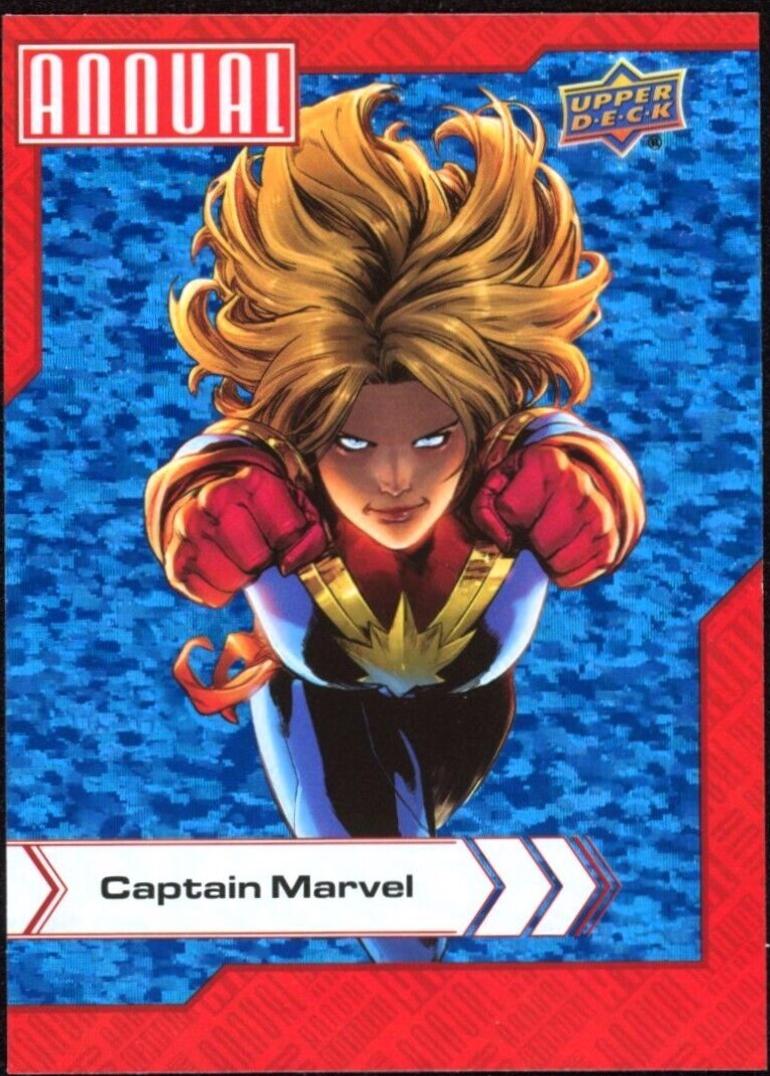 Captain Marvel [Blue] #16 Prices | Marvel 2022 Upper Deck Annual ...