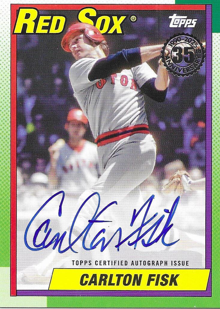 Carlton Fisk #90AU-CF Prices | 2025 Topps 1990 Autograph | Baseball Cards