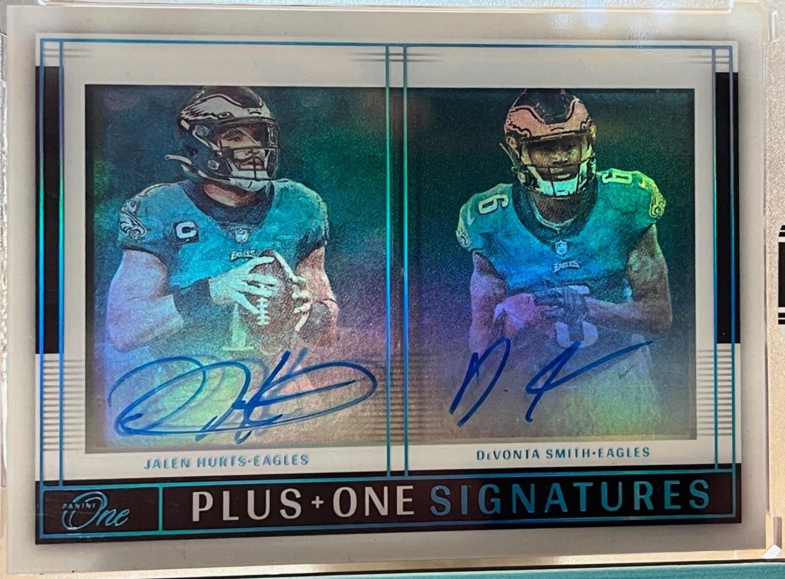 DeVonta Smith / Jalen Hurts [Black Autograph] #146 Prices | 2021 Panini ...