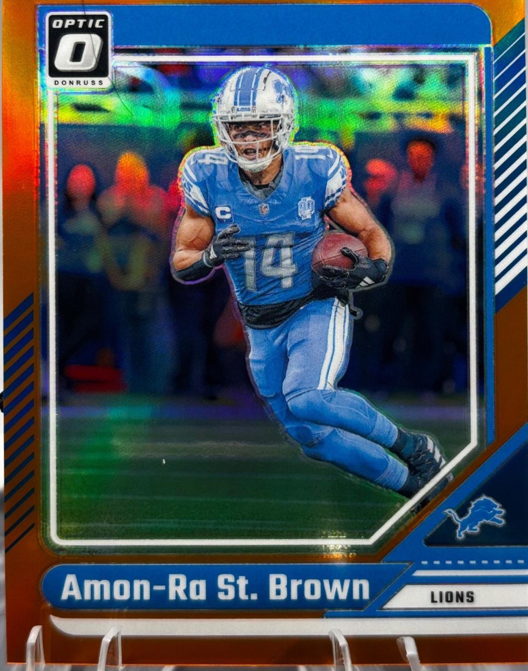 Amon-Ra St. Brown [Orange] #66 Prices | 2024 Panini Donruss Optic ...