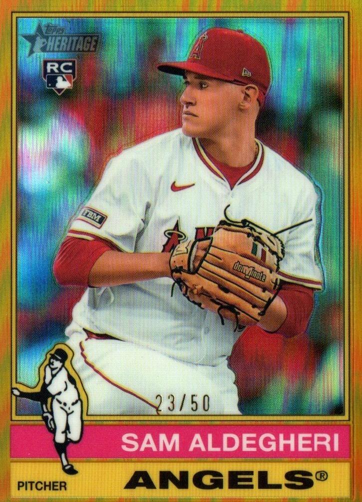 Sam Aldegheri [Gold Chrome Variation] #322 Prices | 2025 Topps Heritage ...