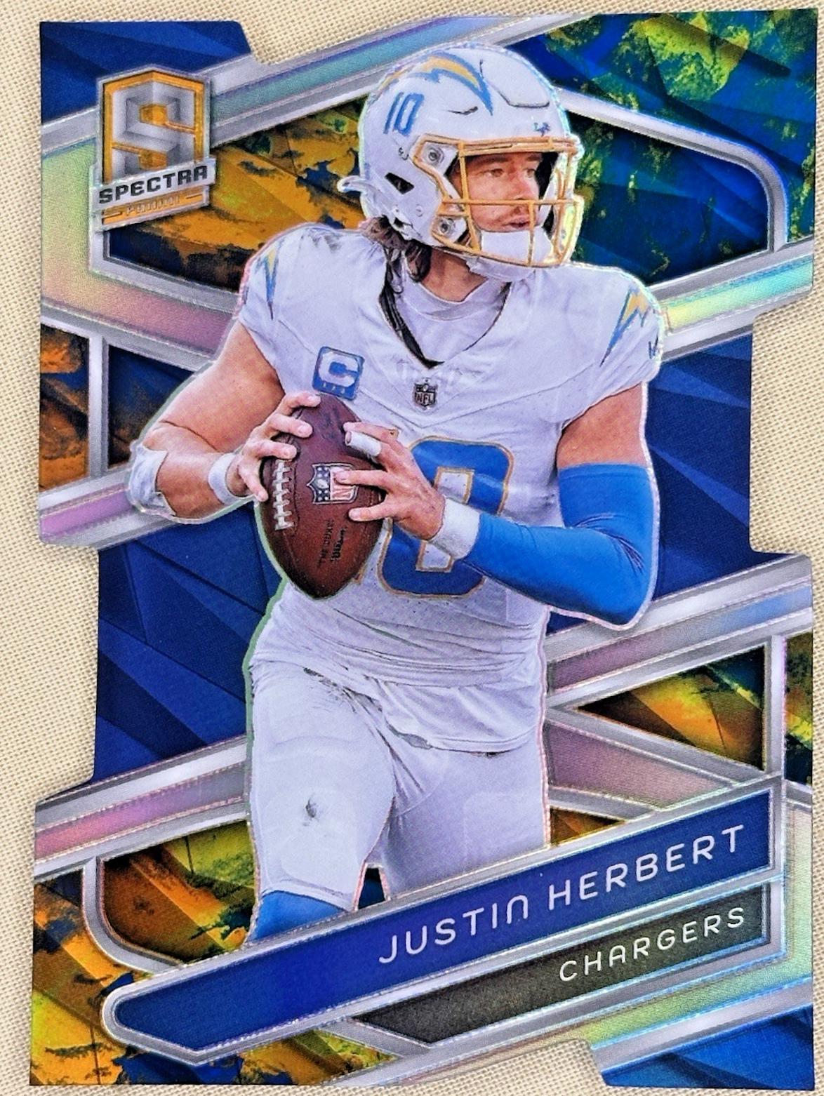 Justin Herbert [Universal Die Cut] #60 Prices | 2024 Panini Spectra ...