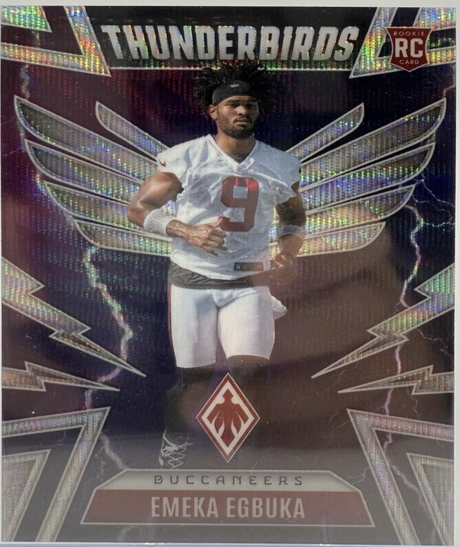 Emeka Egbuka [Wave] #47 Prices | 2025 Panini Phoenix Thunderbirds | Football Cards