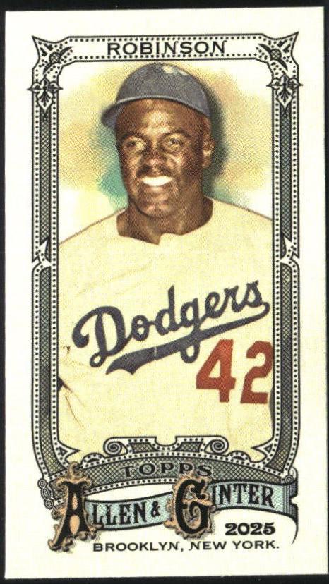 Jackie Robinson [Mini] #31 Prices | 2025 Topps Allen and Ginter ...