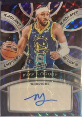 Moses Moody [Interstellar] #RS-MSM Prices | 2023 Panini Spectra Radiant ...