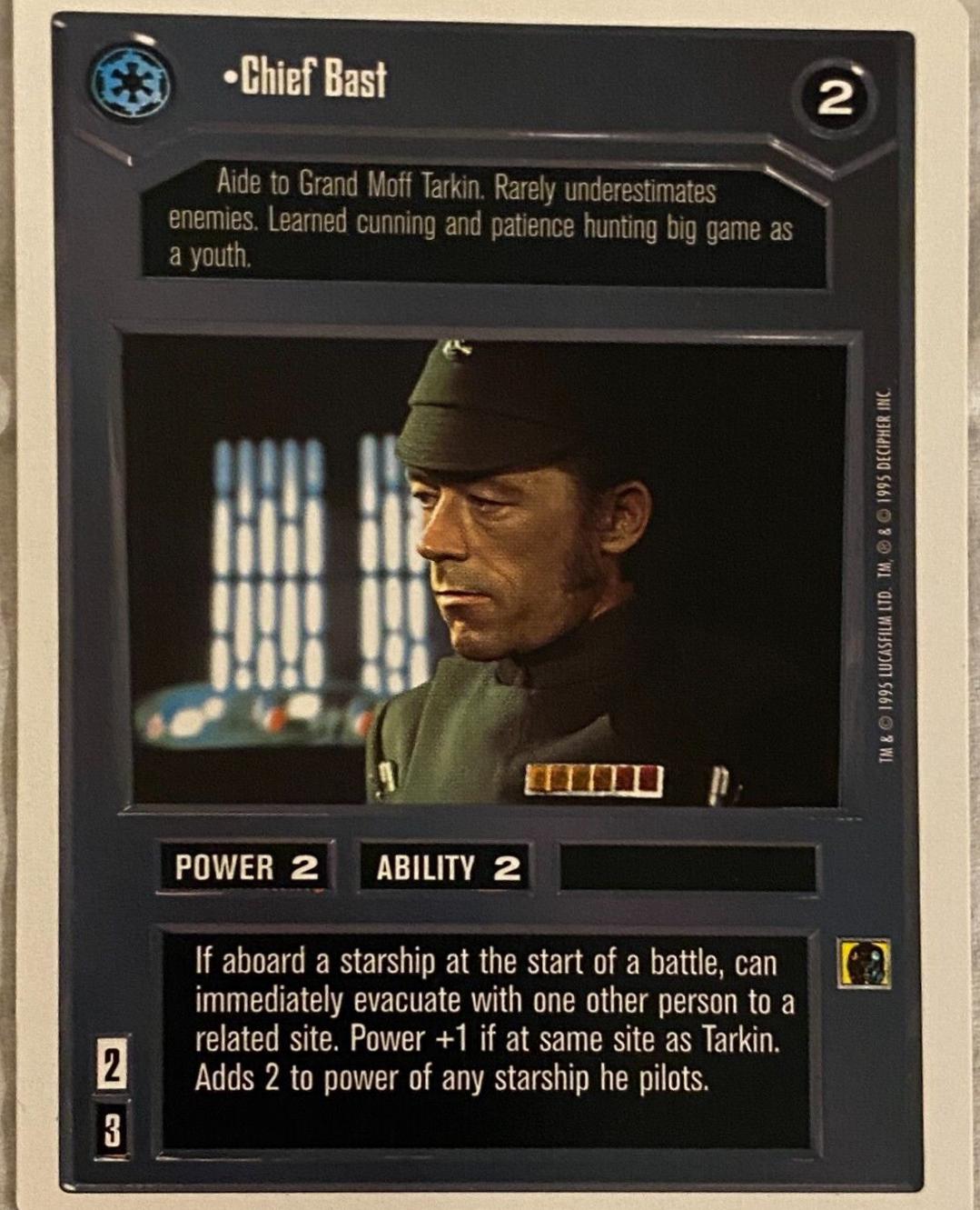 Chief Bast Prices | Star Wars CCG Premiere | Star Wars Cards