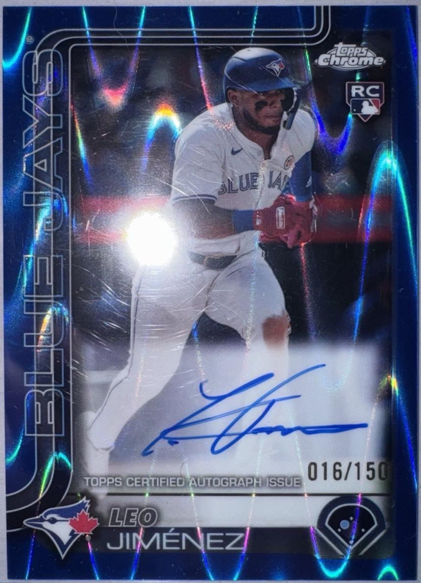 Leo Jimenez [Blue Refractor] #RA-LJI Prices | 2025 Topps Chrome Rookie ...