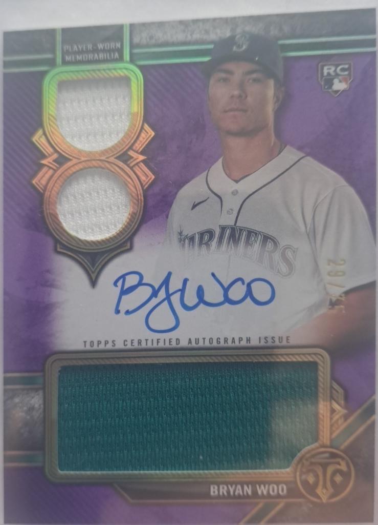 Bryan Woo [Amethyst] #RAR-BW Prices | 2024 Topps Triple Threads Rookie ...