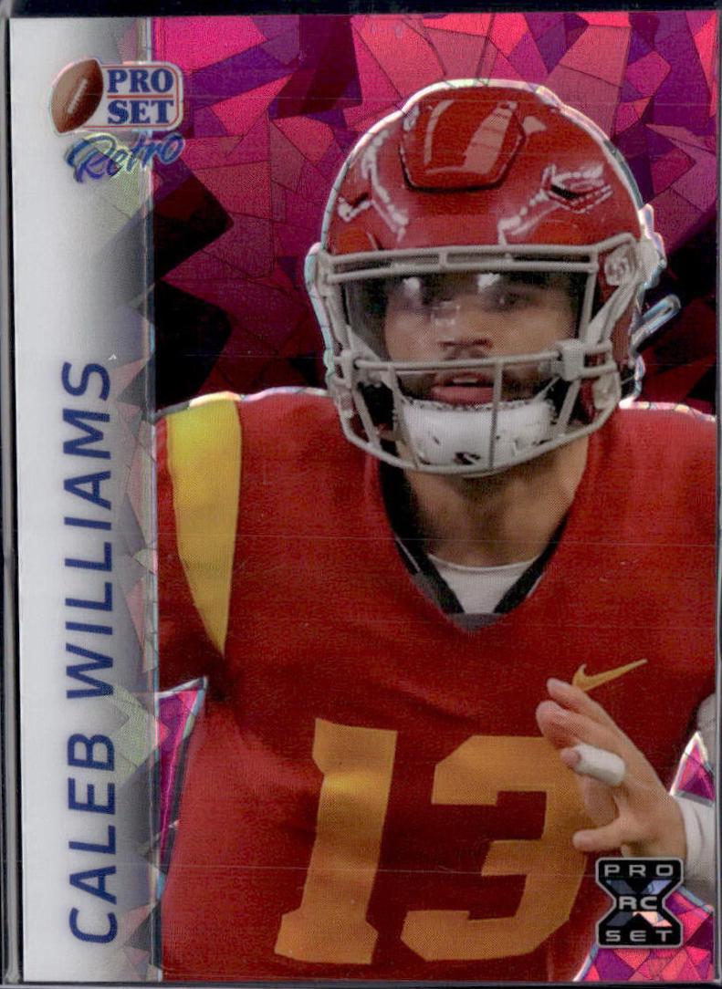 Caleb Williams [Pink Crystal] #RB-21 Prices | 2024 Pro Set Metal Retro ...