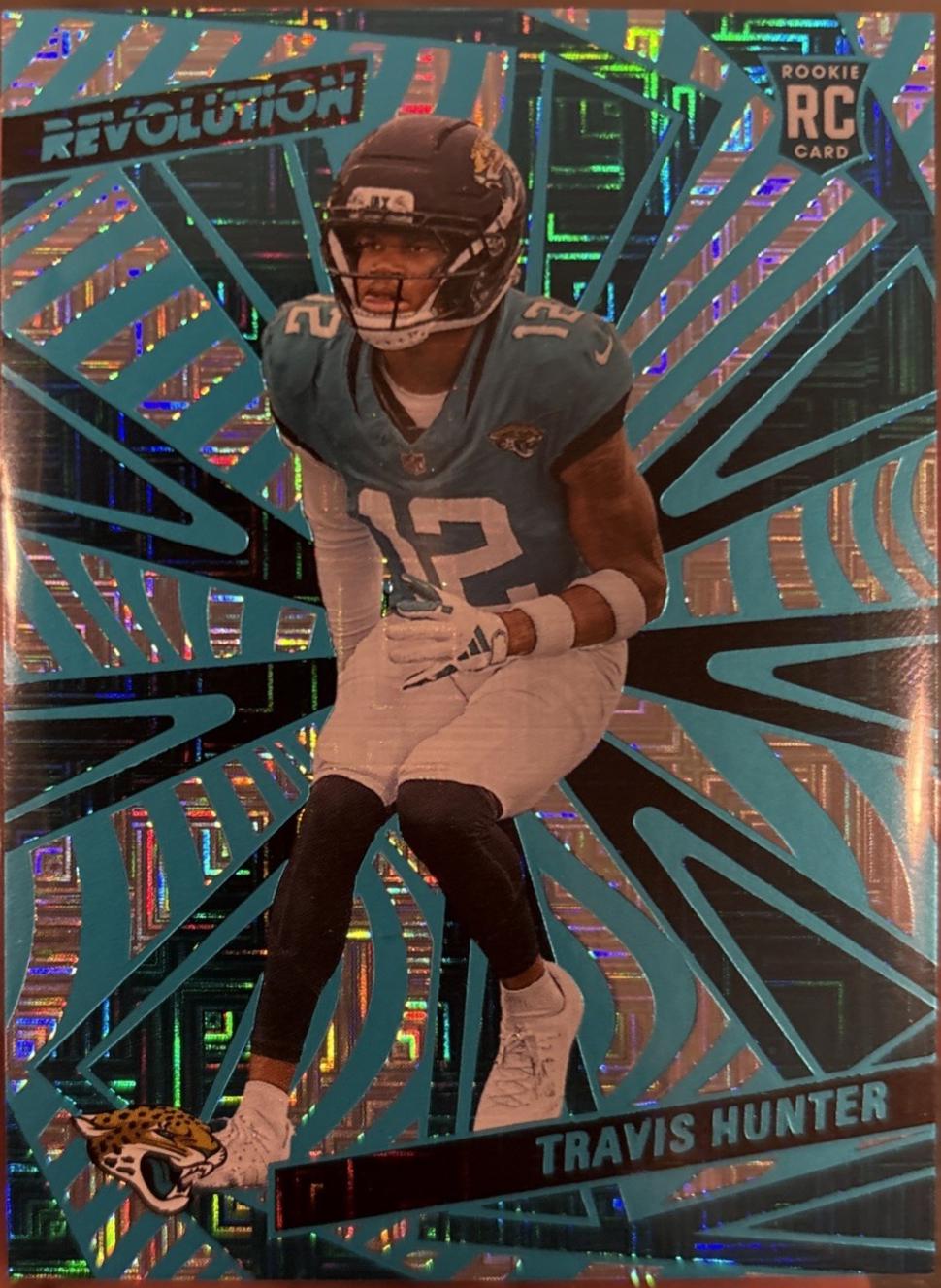 Travis Hunter [Teal Levels] #242 Prices | 2025 Panini Revolution ...