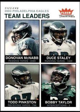 Donovan McNabb, Duce Staley, Todd Pinkston, Bobby Taylor [Tiffany] #262 ...