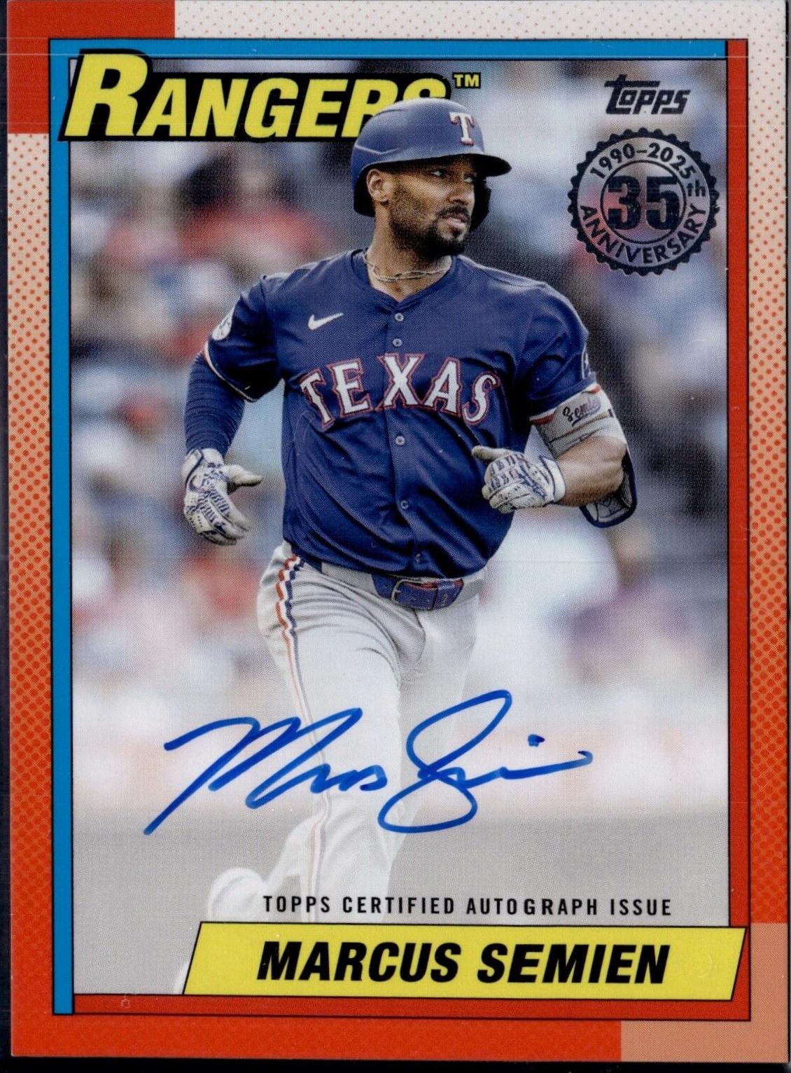 Marcus Semien #90A-MS Prices | 2025 Topps 1990 Autograph | Baseball Cards