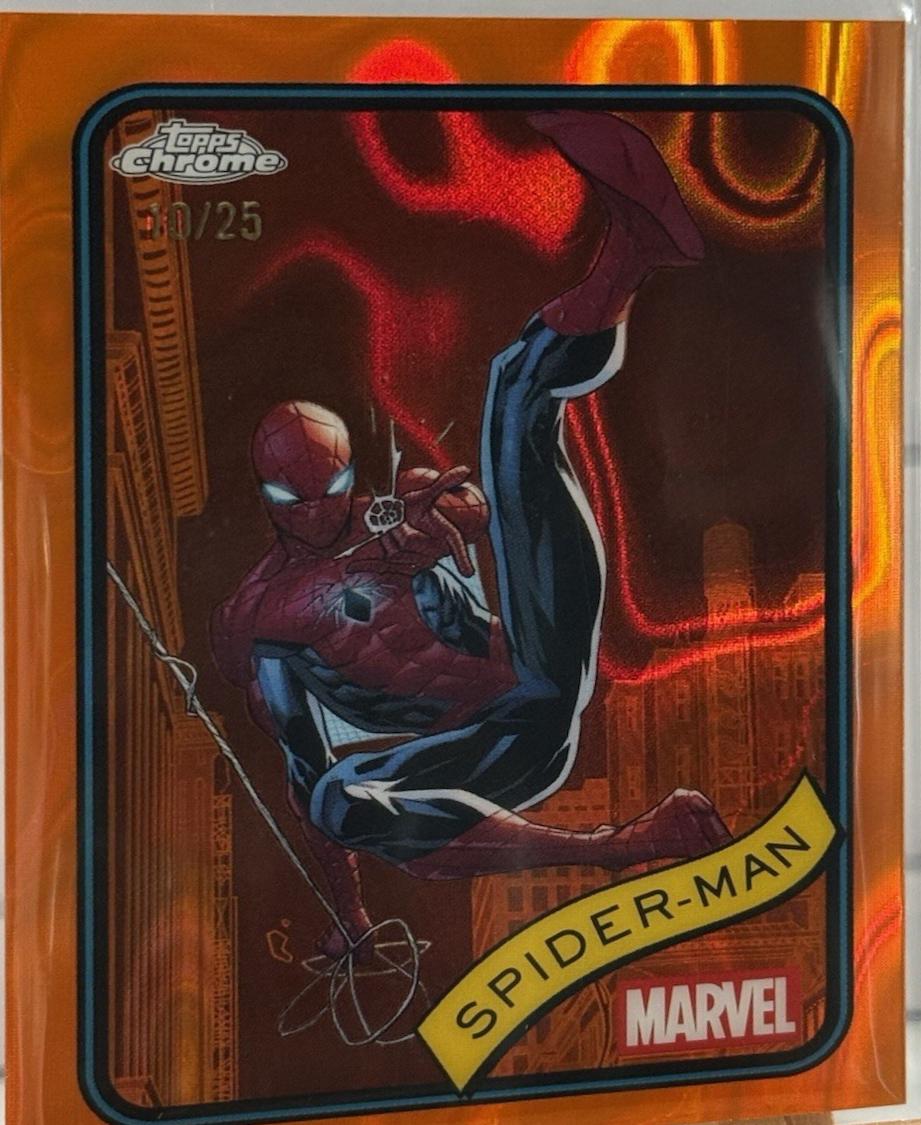 Spider-Man [Orange] #101 Prices | Marvel 2025 Topps Chrome | Marvel Cards