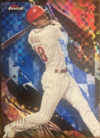 Johan Rojas [Blue Checkerboard Refractor] #190 Prices | 2024 Topps ...