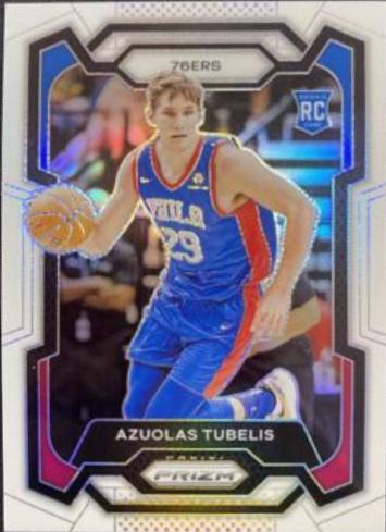 Azuolas Tubelis [White] | Ungraded | 2023 Panini Prizm