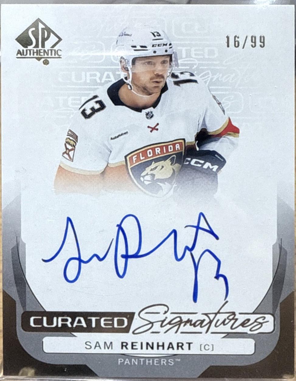 Sam Reinhart #SPC-SR Prices | 2024 SP Authentic Curated Signature ...
