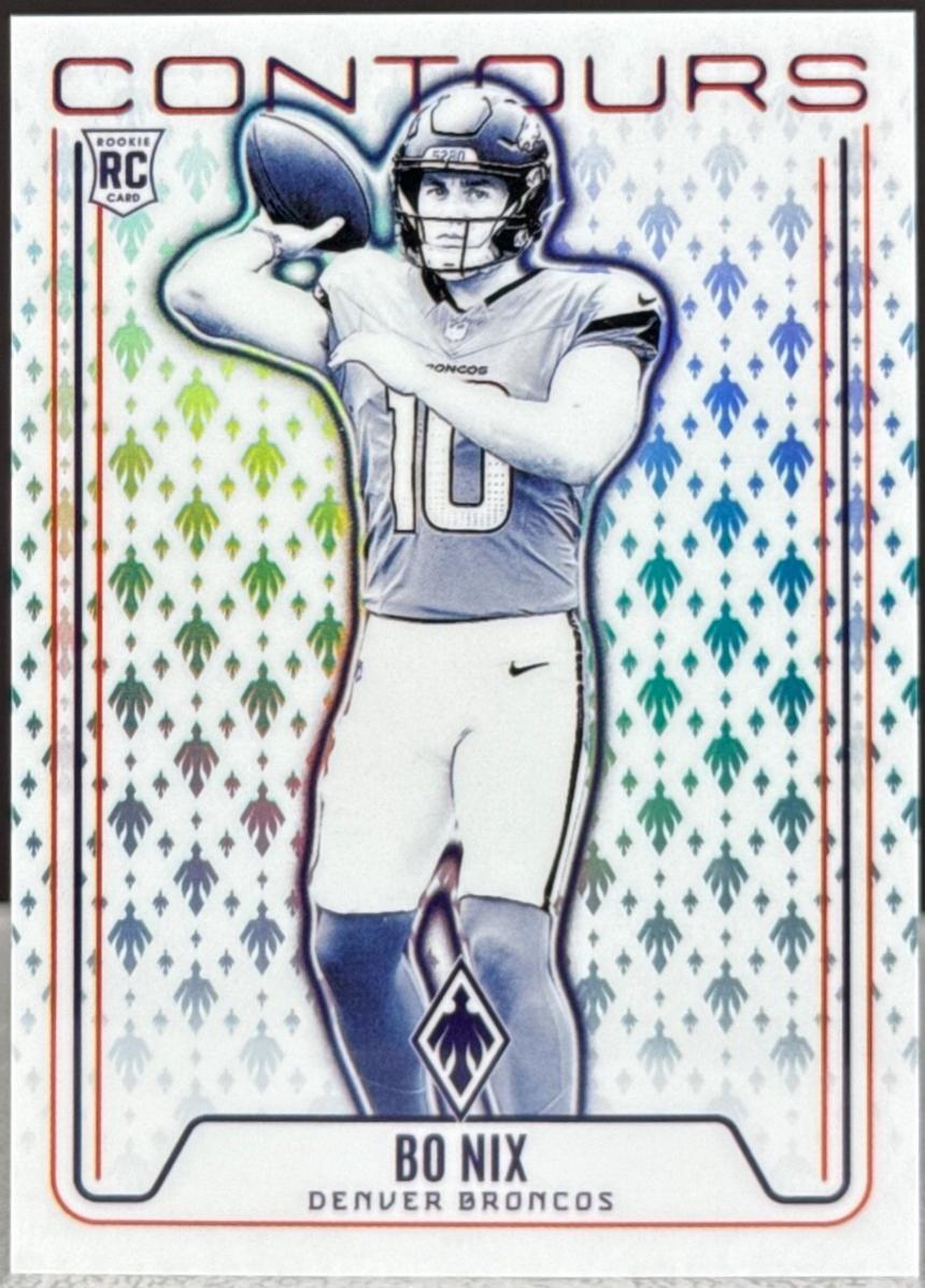 Bo Nix [Teal] #CON-BNX Prices | 2024 Panini Phoenix Contours | Football ...