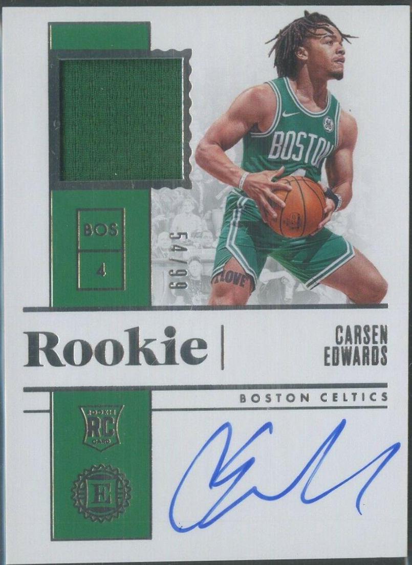 Carsen Edwards [Jersey Autograph] #204 Prices | 2019 Panini Encased ...