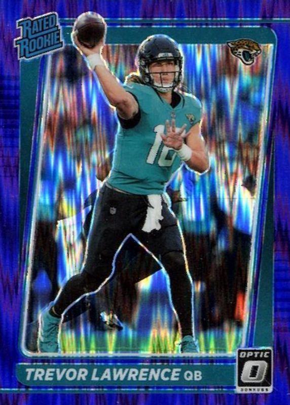 Trevor Lawrence [Purple Shock] #201 Prices | 2021 Panini Donruss Optic ...