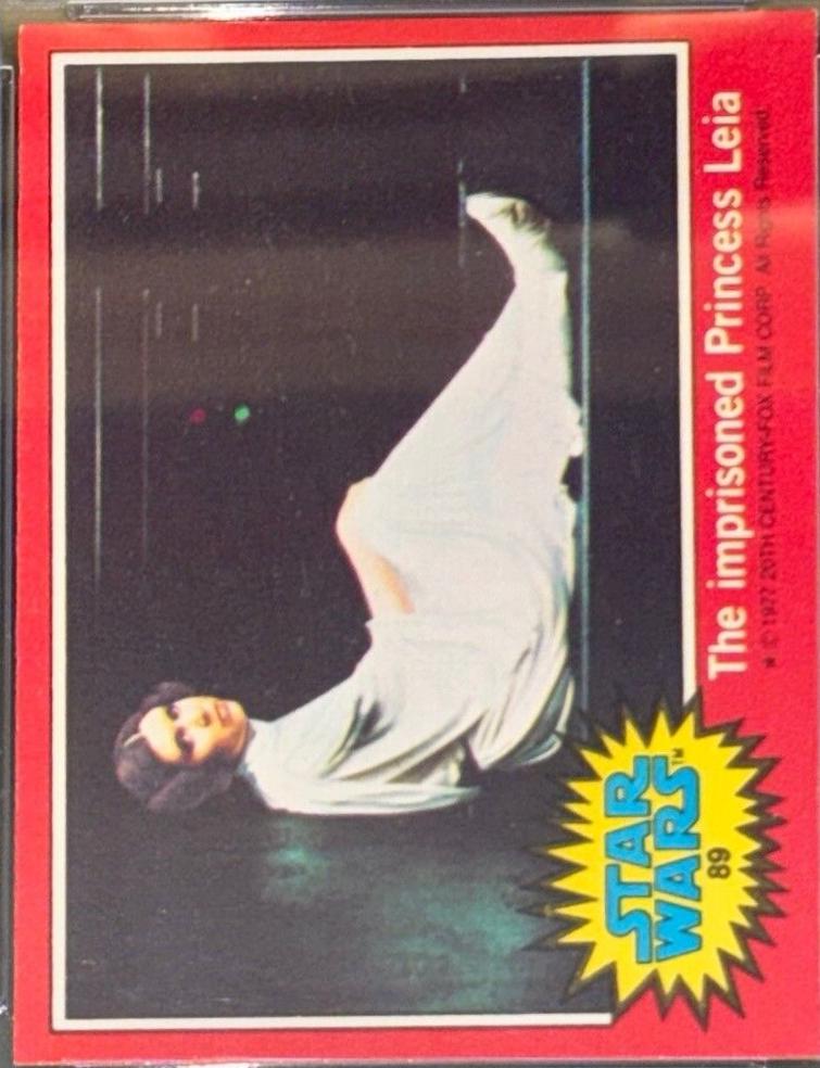 The imprisoned Princess Leia #89 Prices | Star Wars 1977 Topps | Star ...