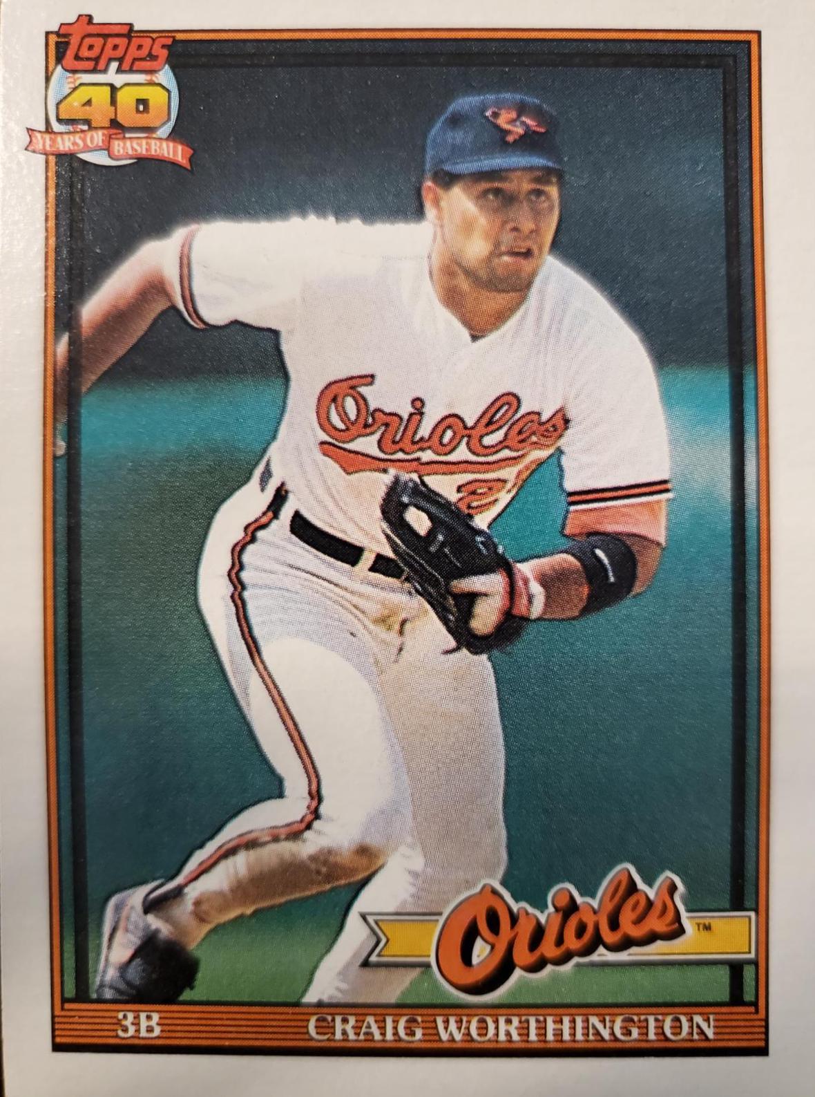 Craig Worthington #73 Prices | 1991 Topps | Baseball Cards