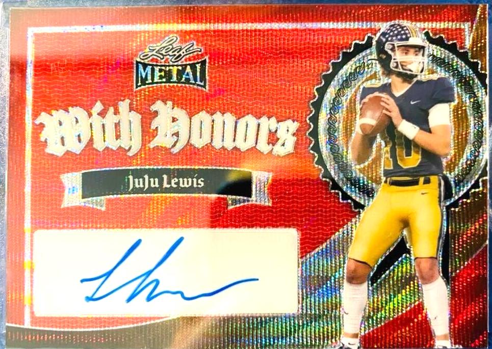JuJu Lewis [Red Wave] #WH-JL1 Prices | 2024 Leaf Metal With Honors ...