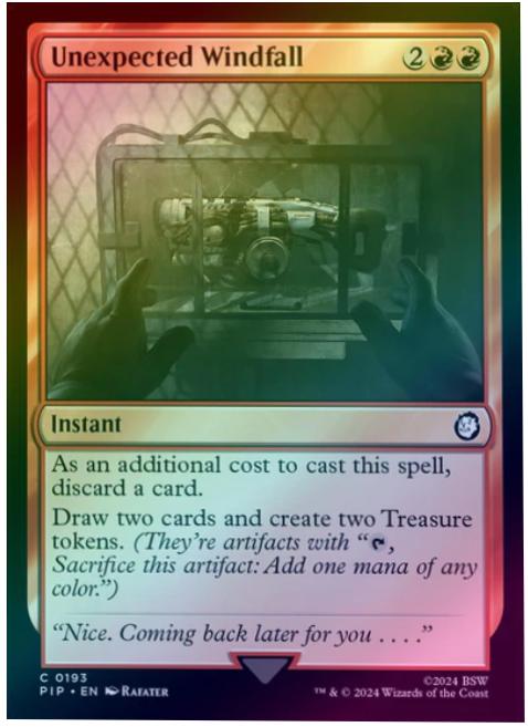 Unexpected Windfall [Foil] #193 Prices | Magic Fallout | Magic Cards
