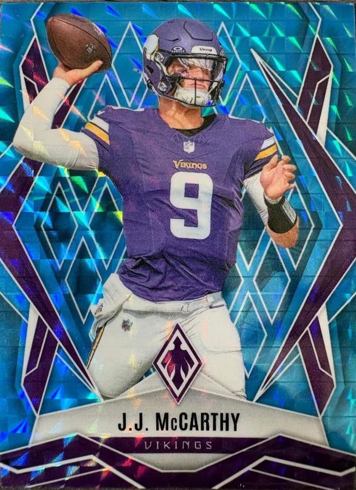 J.J. McCarthy [Light Blue Pyramids] #38 Prices | 2025 Panini Phoenix ...