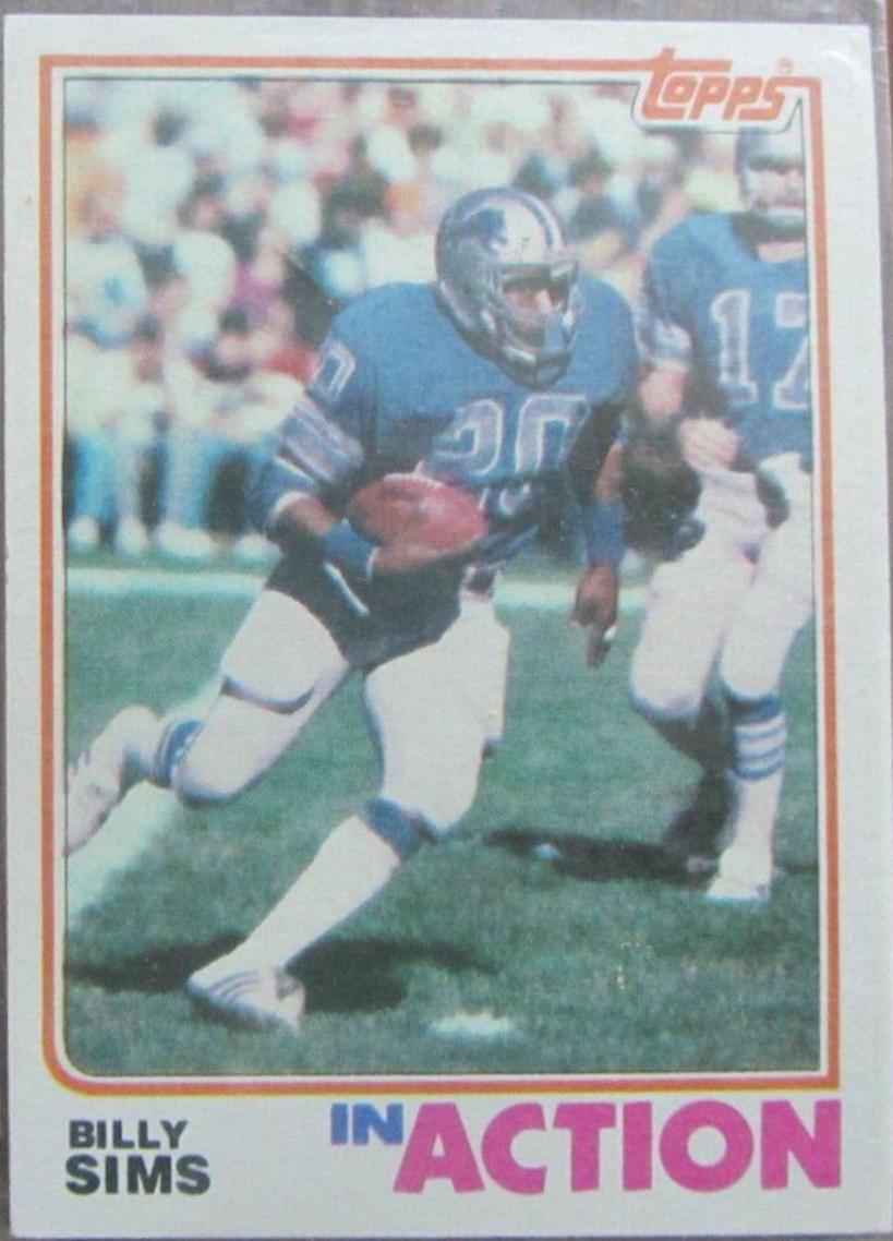 Billy Sims #350 Prices | 1982 Topps | Football Cards
