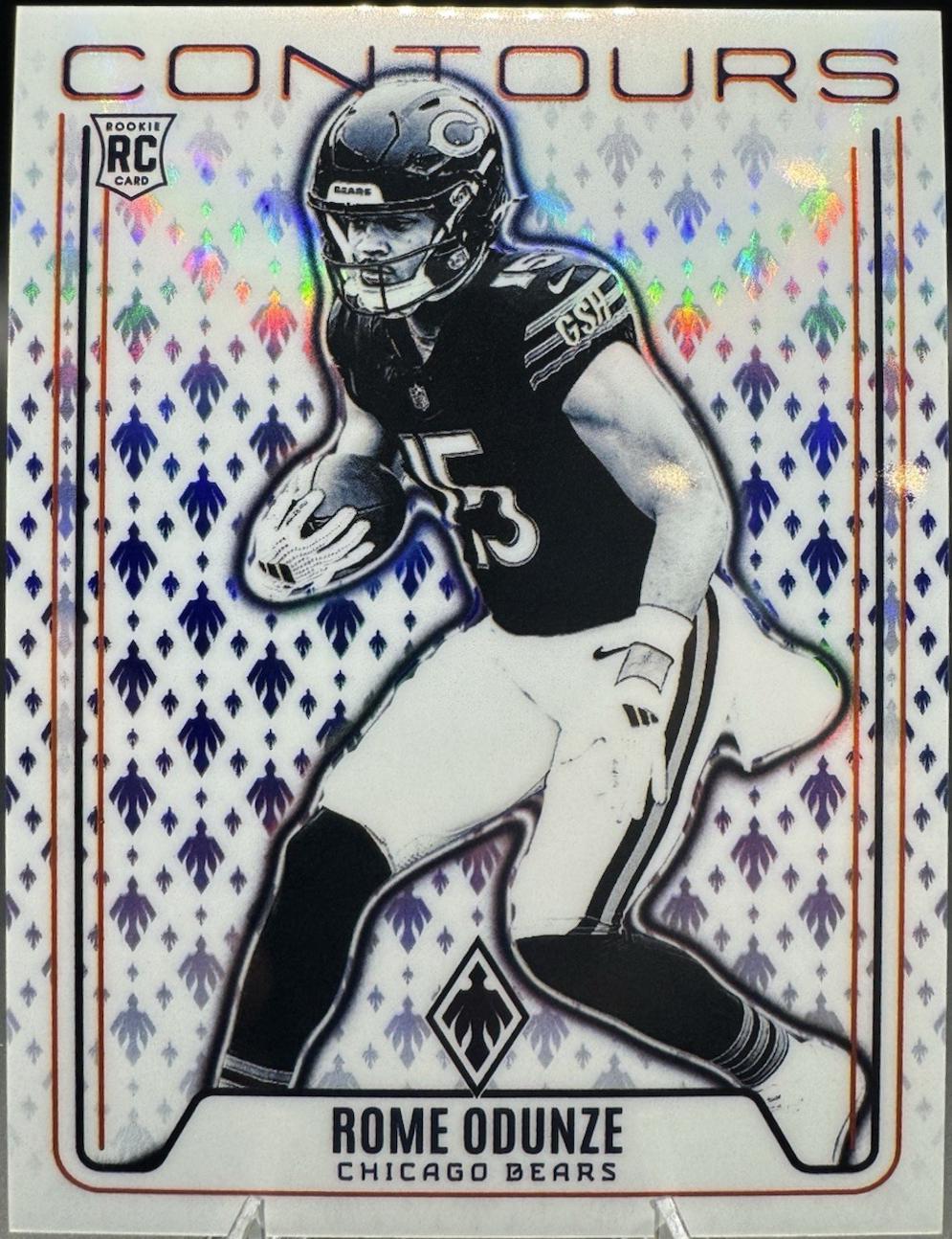 Rome Odunze [Blue] #CON-ROE Prices | 2024 Panini Phoenix Contours ...