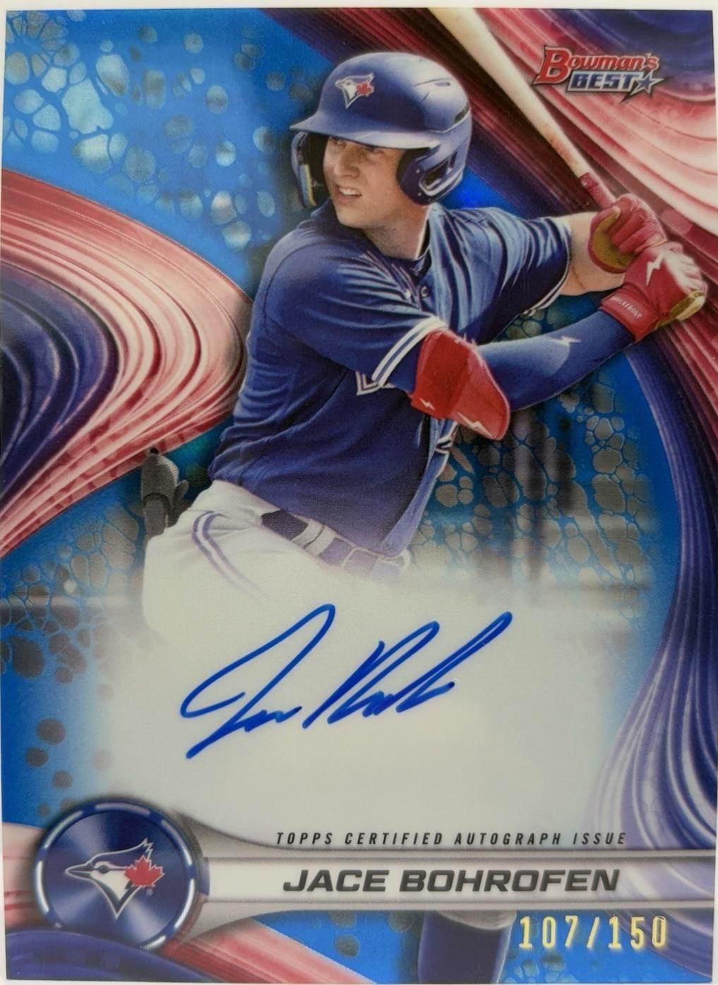 Jace Bohrofen [Blue Refractor] #B24-JBO Prices | 2024 Bowman’s Best ...